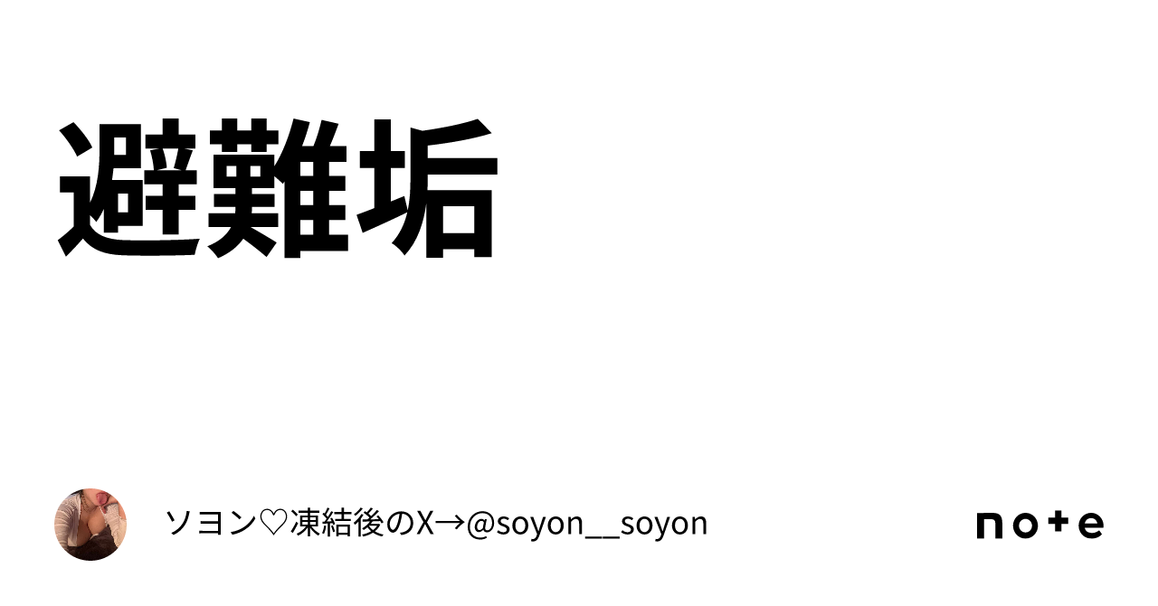 避難垢｜ソヨン♡凍結後のX→@soyon__soyon