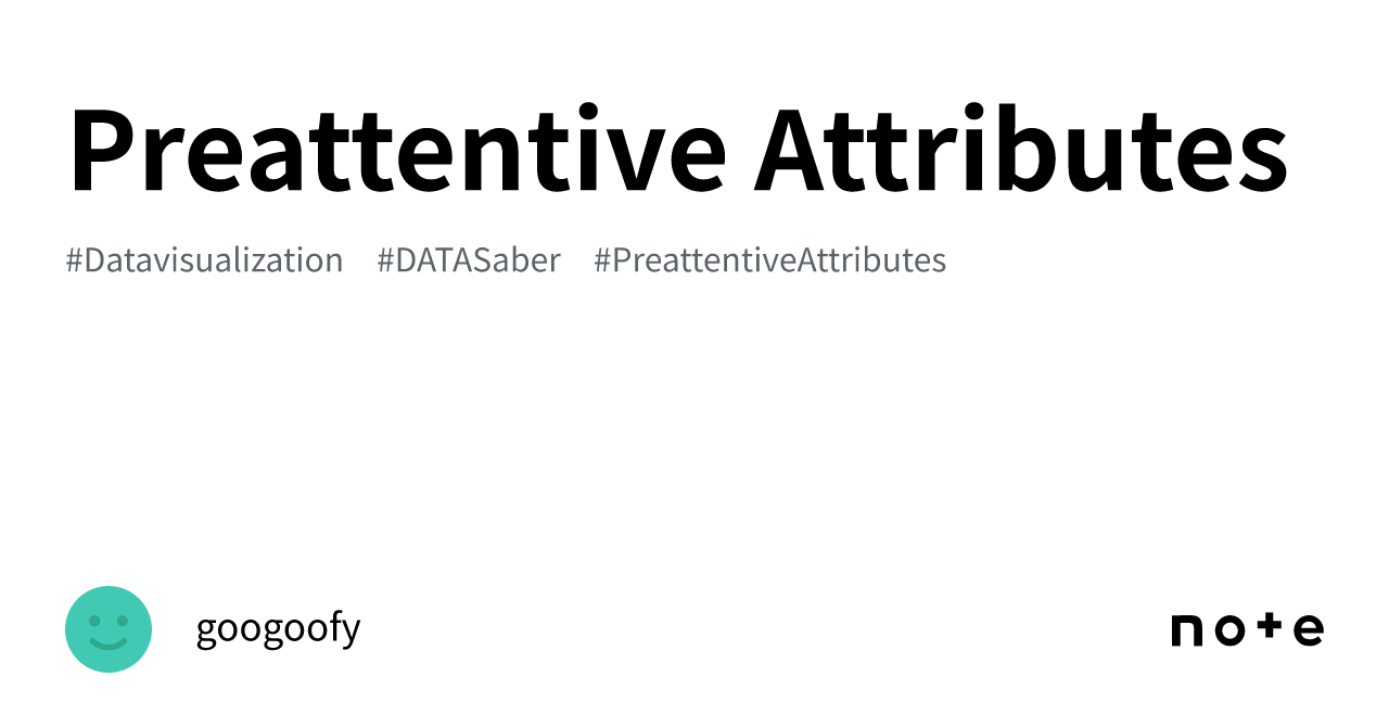 Preattentive Attributes｜googoofy