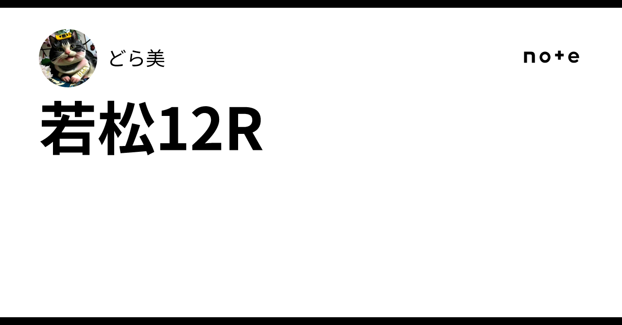 若松12R｜どら美