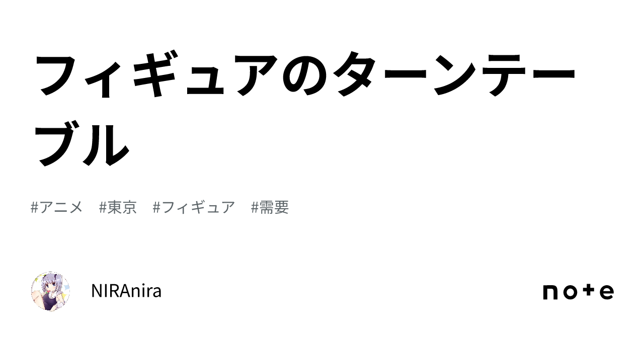 フィギュアのターンテーブル｜NIRAnira