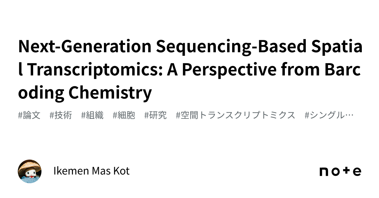 Next-Generation Sequencing-Based Spatial Transcriptomics: A Perspective ...