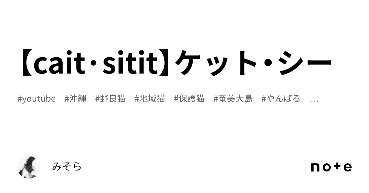 【cait·sitit】ケット・シー｜みそら