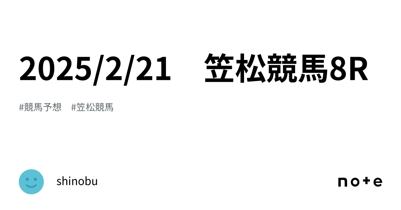 2025/2/21 笠松競馬8R｜shinobu