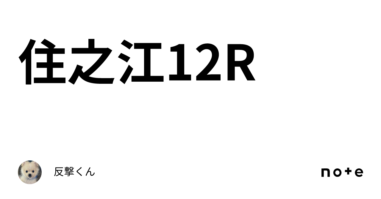 住之江12R｜反撃くん
