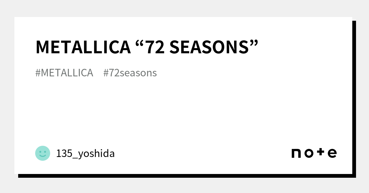 METALLICA “72 SEASONS”｜135_yoshida