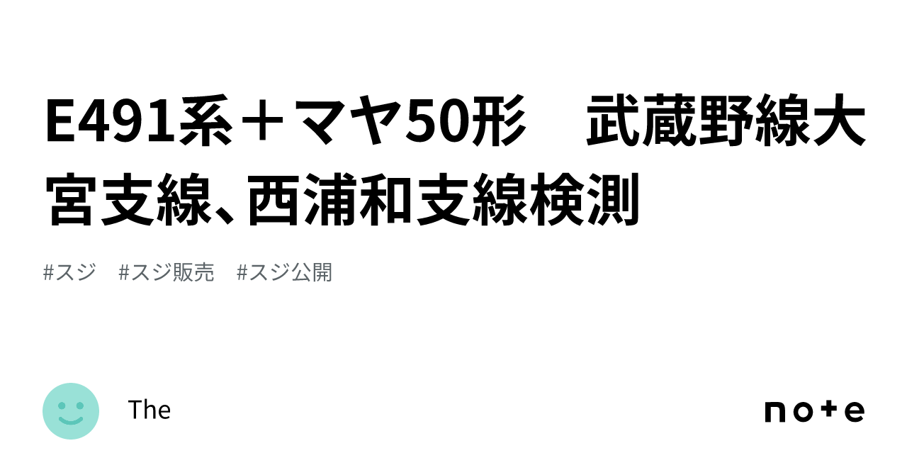 E491系＋マヤ50形 武蔵野線大宮支線、西浦和支線検測｜The