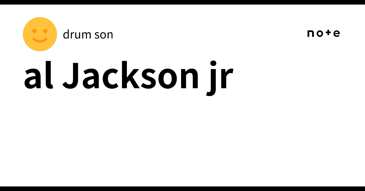al Jackson jr｜MUNI_music