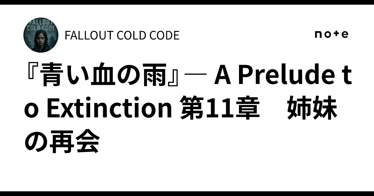 『青い血の雨』― A Prelude to Extinction 第11章 姉妹の再会｜FALLOUT COLD CODE