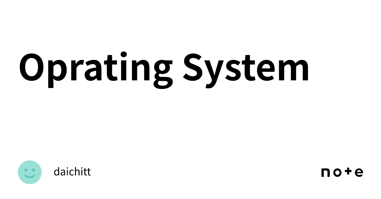 Oprating System ｜Đại Trí