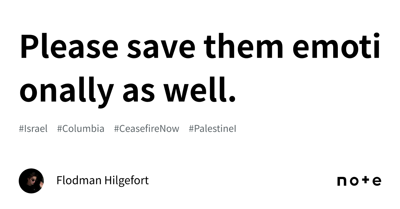 Please save them emotionally as well.｜Flodman Hilgefort