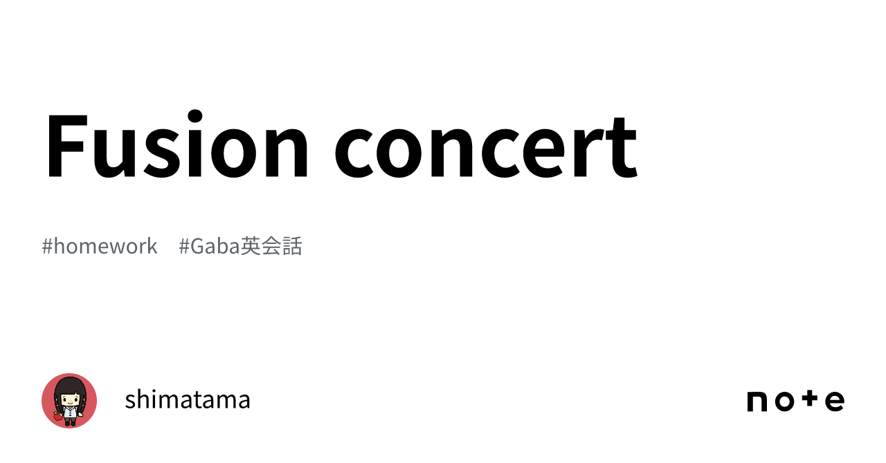 Fusion concert ｜shimatama