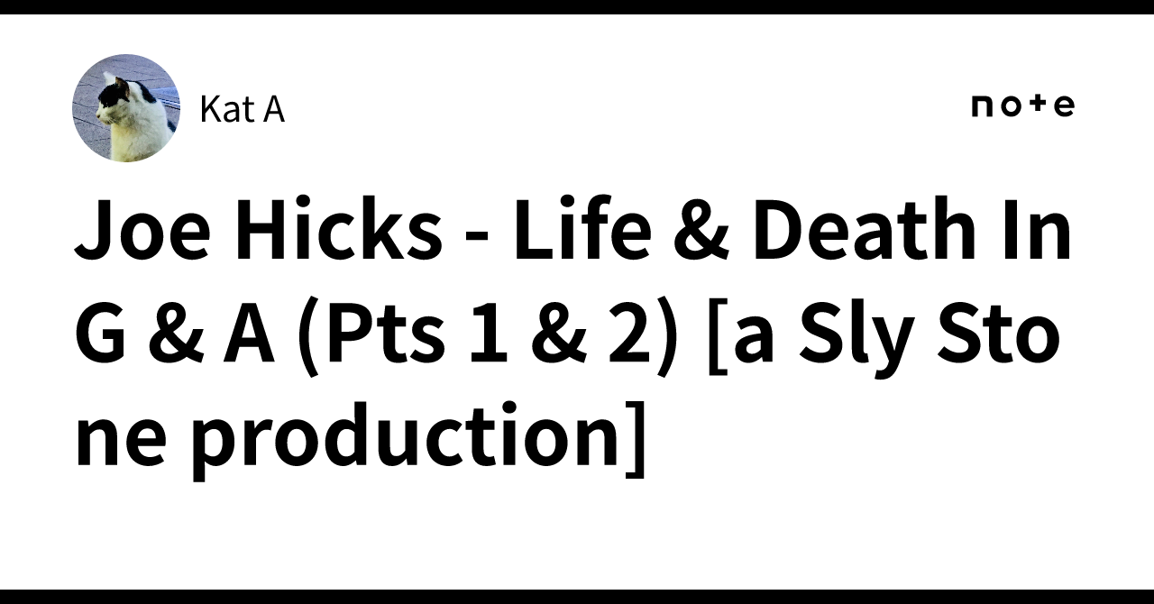 Joe Hicks - Life & Death In G & A (Pts 1 & 2) [a Sly Stone production ...
