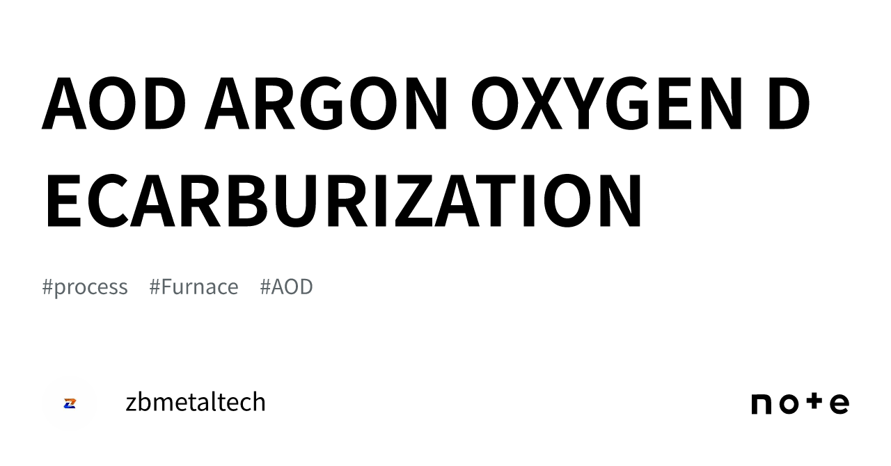 AOD ARGON OXYGEN DECARBURIZATION｜zbmetaltech