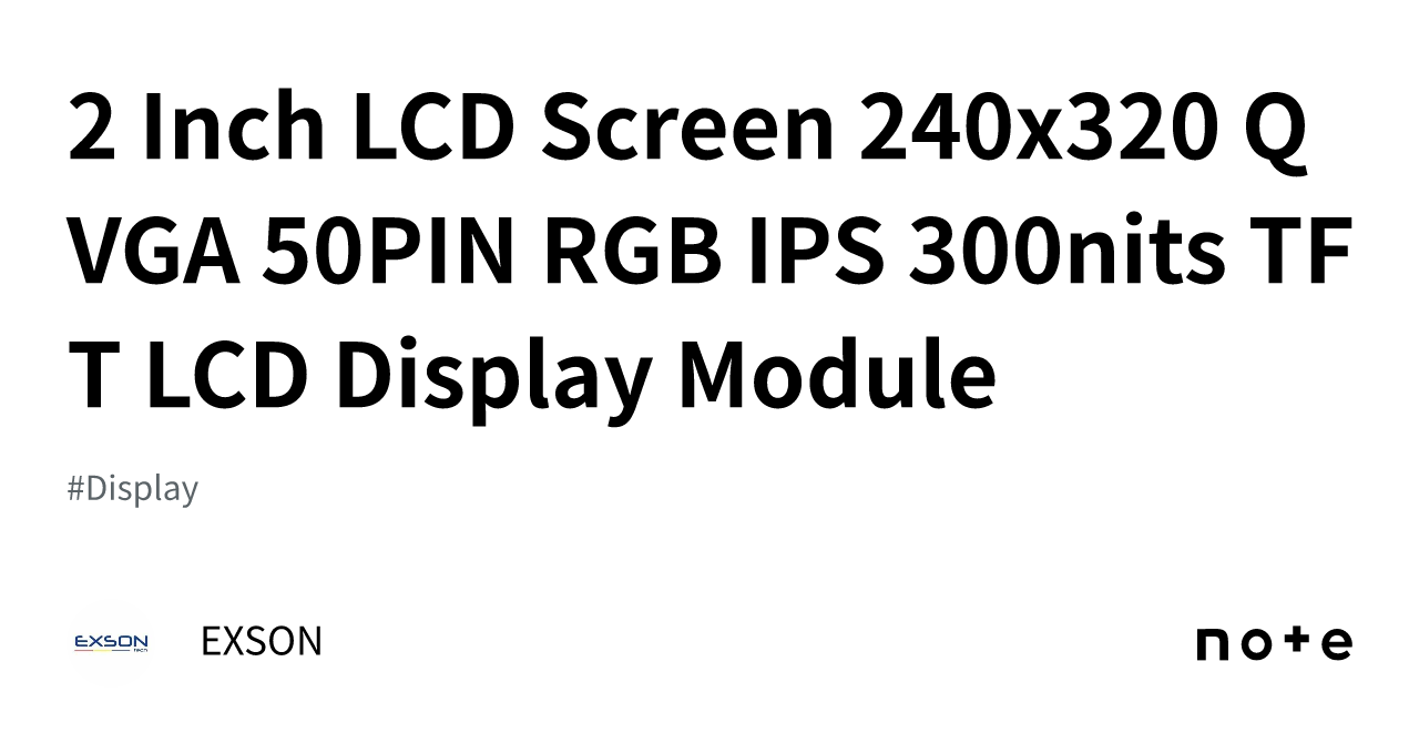 2 Inch LCD Screen 240x320 QVGA 50PIN RGB IPS 300nits TFT LCD Display ...
