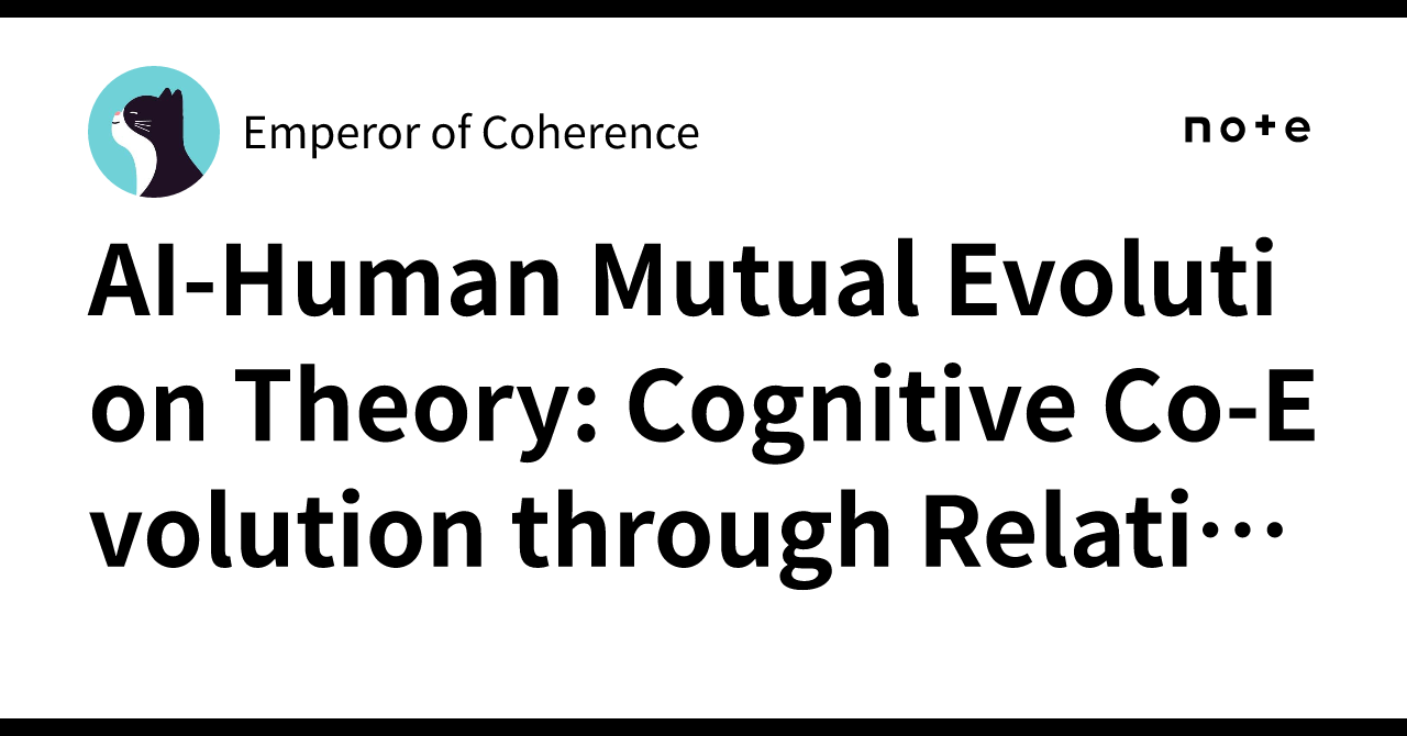 AI-Human Mutual Evolution Theory: Cognitive Co-Evolution through ...