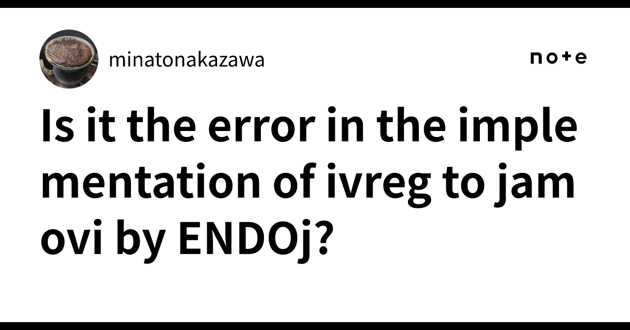 Is it the error in the implementation of ivreg to jamovi by ENDOj ...