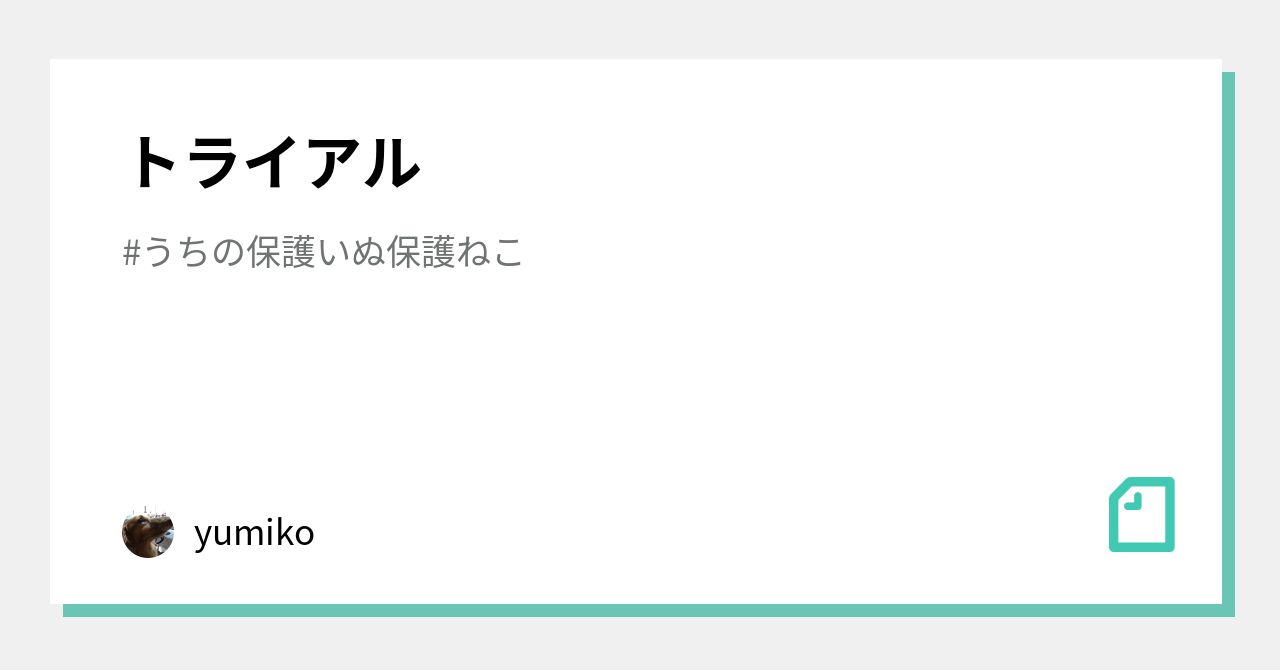 トライアル｜yumiko｜note