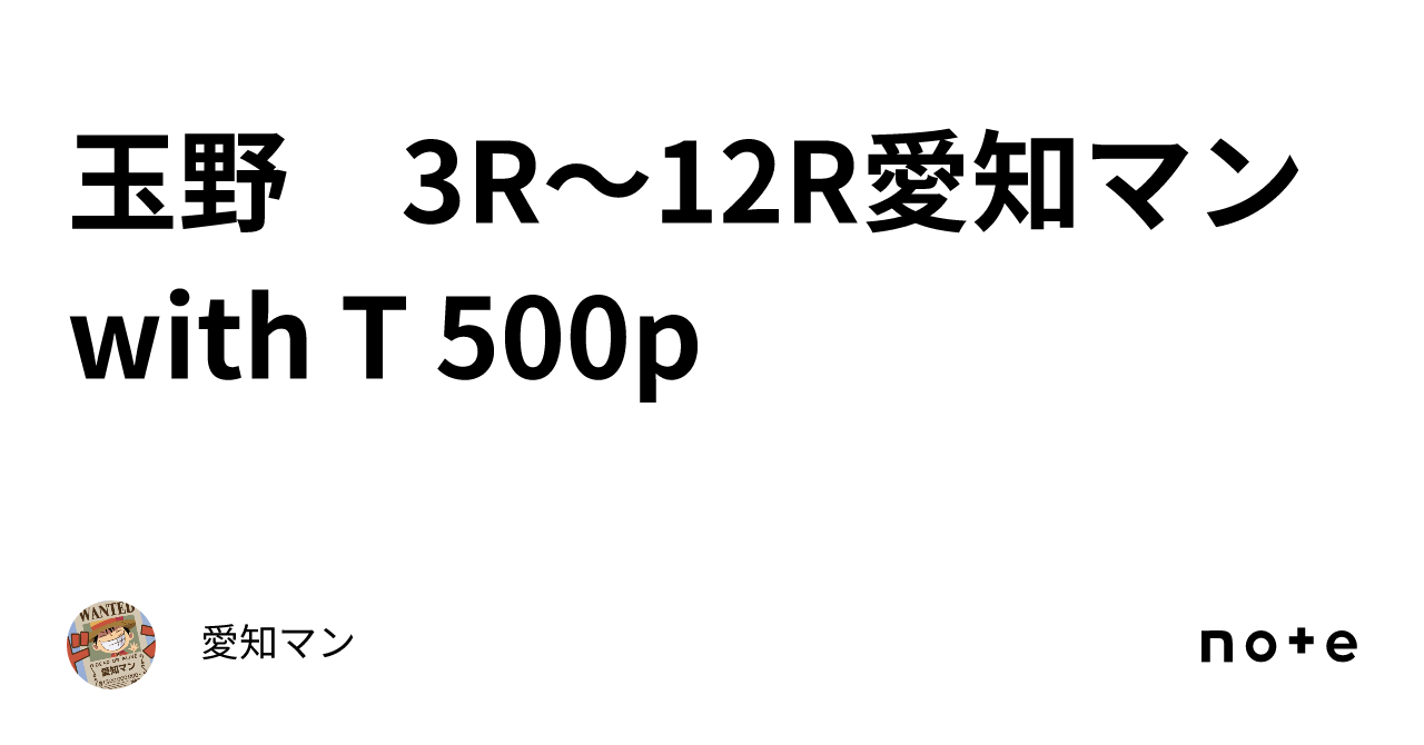 玉野 3R〜12R愛知マンwith T 500p｜愛知マン