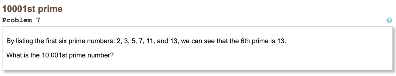 Project Euler 7 最適な選択｜ぷ｜note