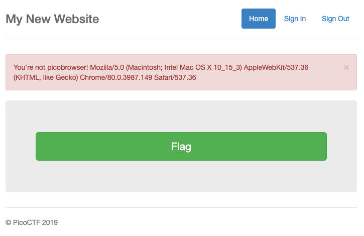 picoCTF2019 picobrowser [Web Exploitation]｜miso