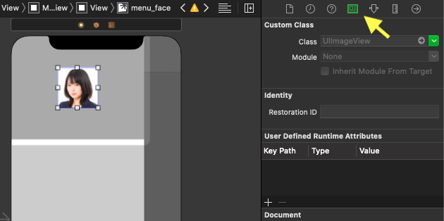 Xcode UIImageView を Storyboard で円にしたい｜Nozomi Yamaguchi
