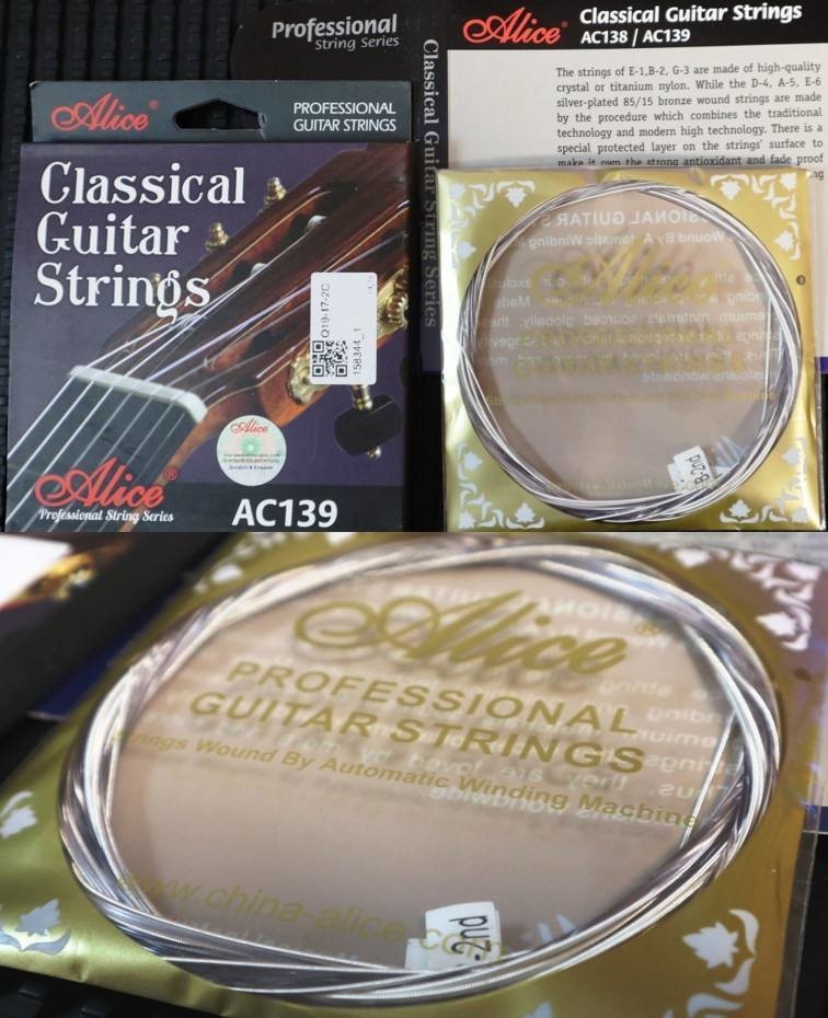 中国製チタン弦 Alice AC139弦｜きんやギター