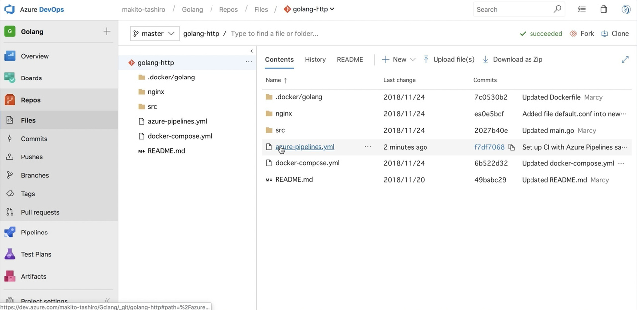 1rep - 3分でできるAzure DevOps Azure Pipelines編 ~ #CICD - Qiita