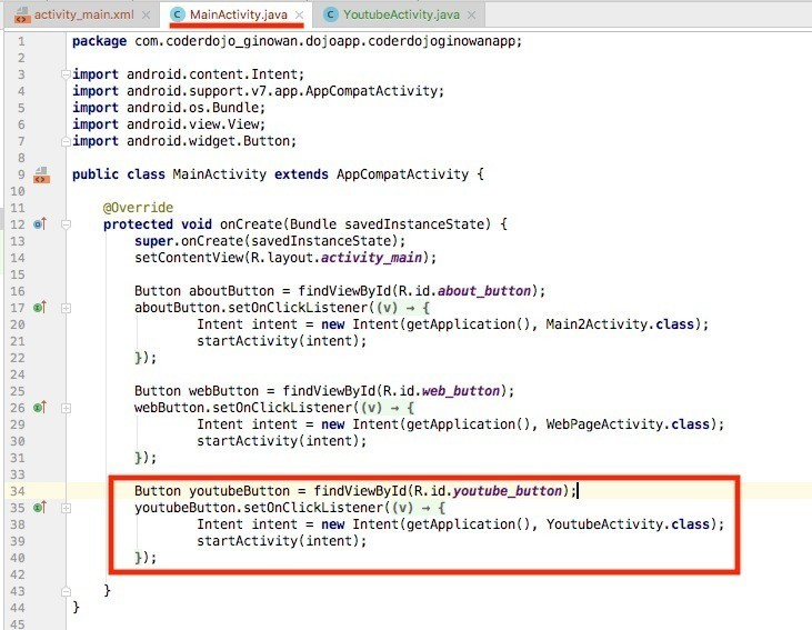 [Android-9]YouTube動画（どうが）の再生（さいせい）!!｜CoderDojoGinowan｜note
